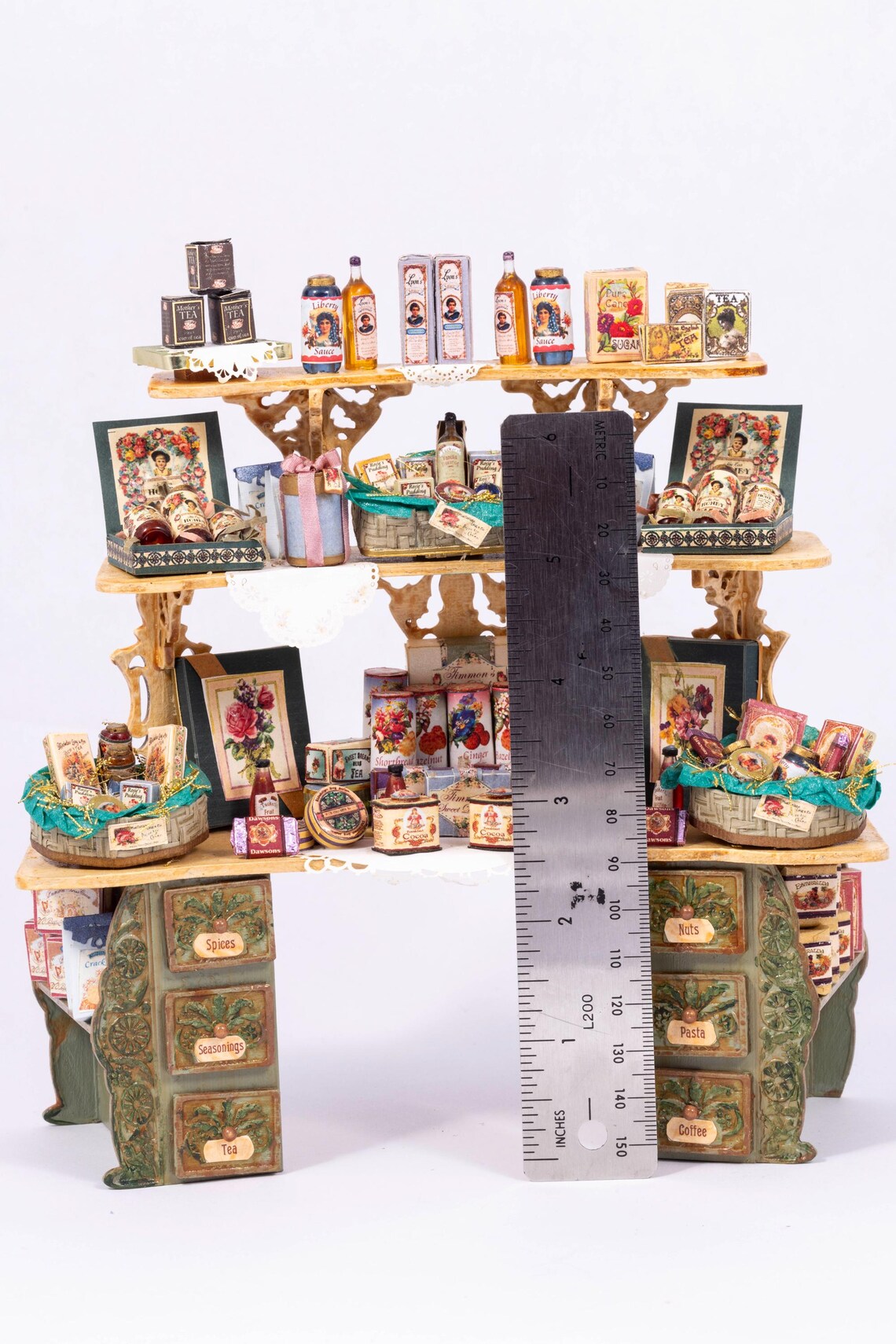 Dollhouse Miniature ~ Decorated Large Fancy Shop Display Boxed Cookies ...