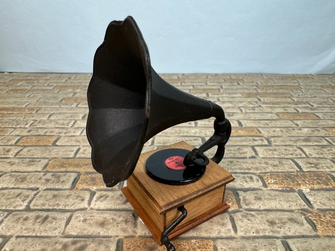 Dollhouse Miniature ~ Artisan Dean Jenson Handmade Record Player - Etsy