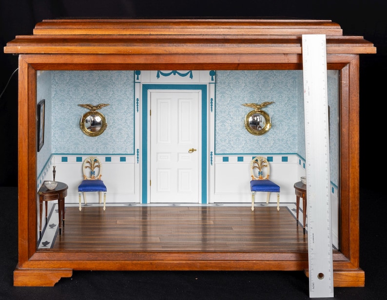Dollhouse Miniature ~ Samuel Mcintire House Entrance Hall Roombox With ...