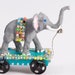 Dollhouse Miniature ~ Artisan Hand Painted Elephant Pull Toy - Etsy