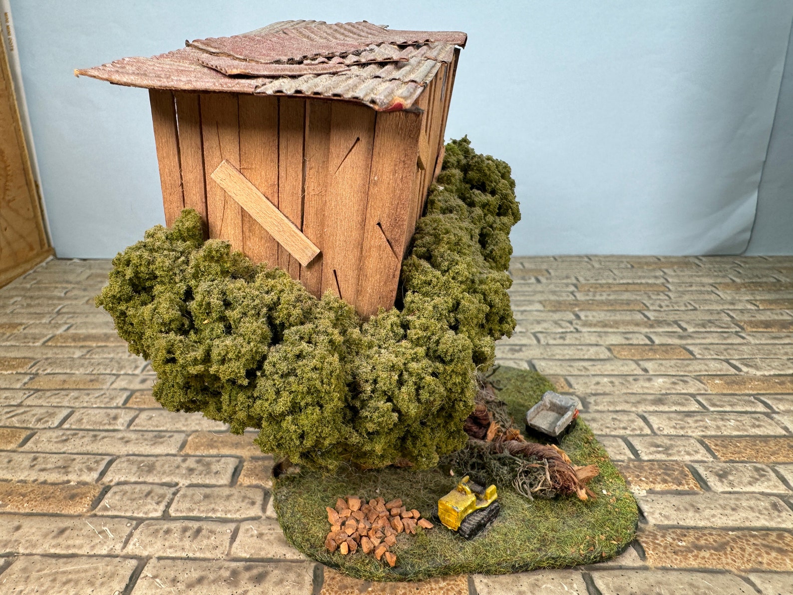 Dollhouse Miniatures ~ Quarter Scale Artisan Handmade OOAK Tree House ...