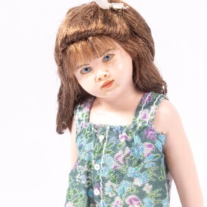 Dollhouse Miniatures Susan Scogin Little Girl Doll Melissa Signed W ...