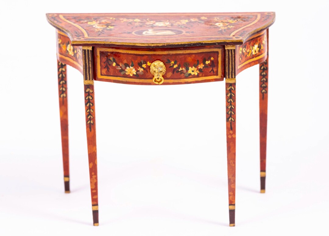 Dollhouse Miniature ~ Natasha & Tony Jones Hand Painted Table - Etsy