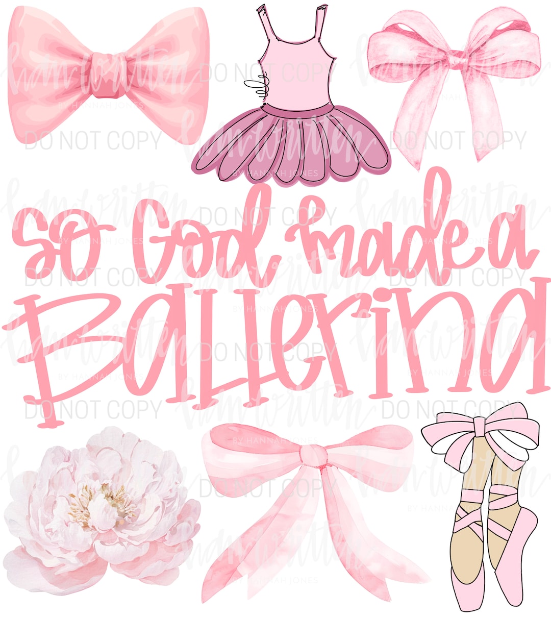 God Made A Ballerina | Cute Dance PNG | Ballet Design | Dance Recital ...