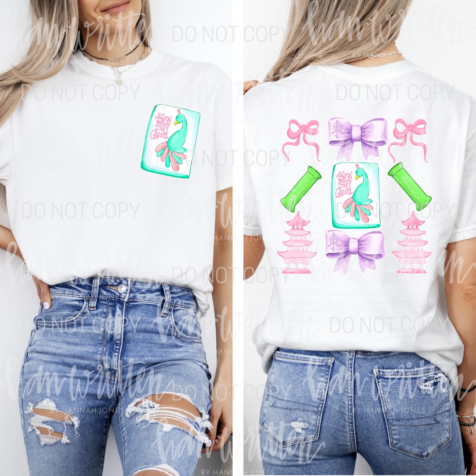 Mahjong Tile Coquette Design Cute Mahj Teee Design Crack Bam Dot Bird ...