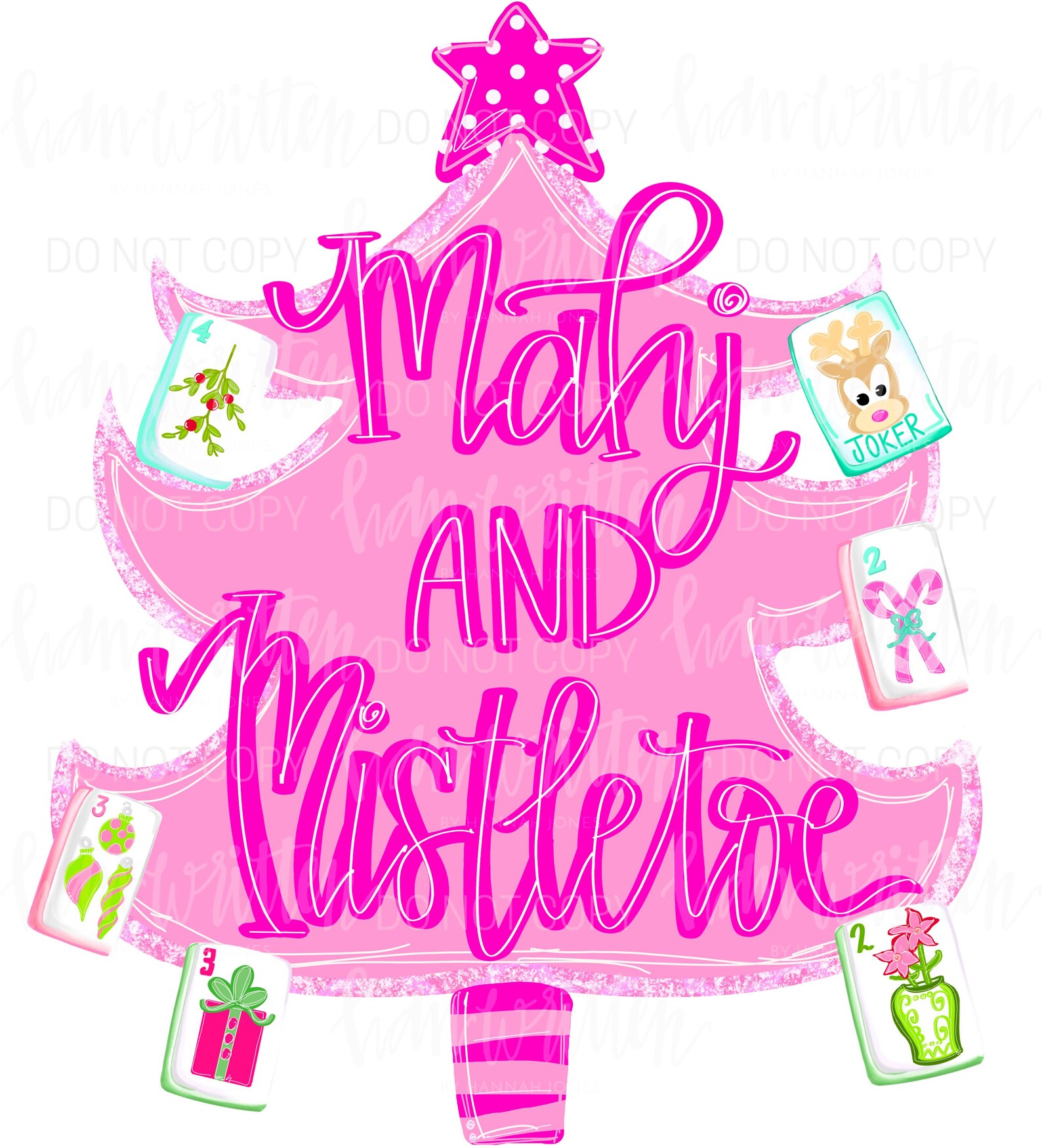 Mahjong Christmas Clipart: Holiday Mahj Tiles (digital Designs, PNG) - Etsy