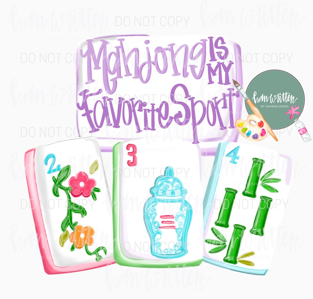Mahjong is My Favorite Sport Mahjong Shirt Designs Bird Bam Mahj in My ...