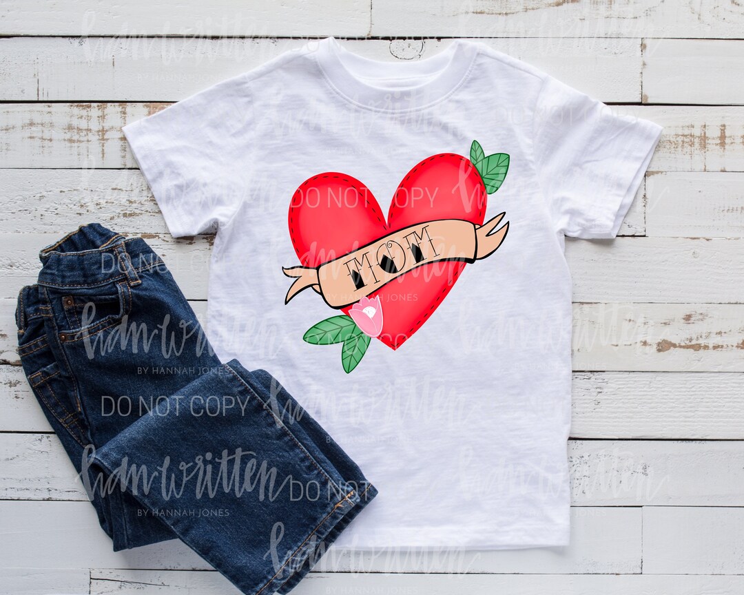 I Love Mom | Mom Tattoo Design | Mom Heart | Mamas Boy Design ...