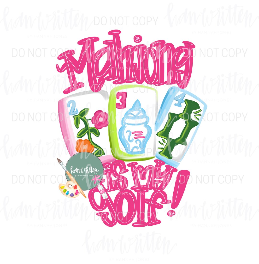 Cute Mahjong Tee Design Png Spring Summer Mahjong Tiles - Etsy