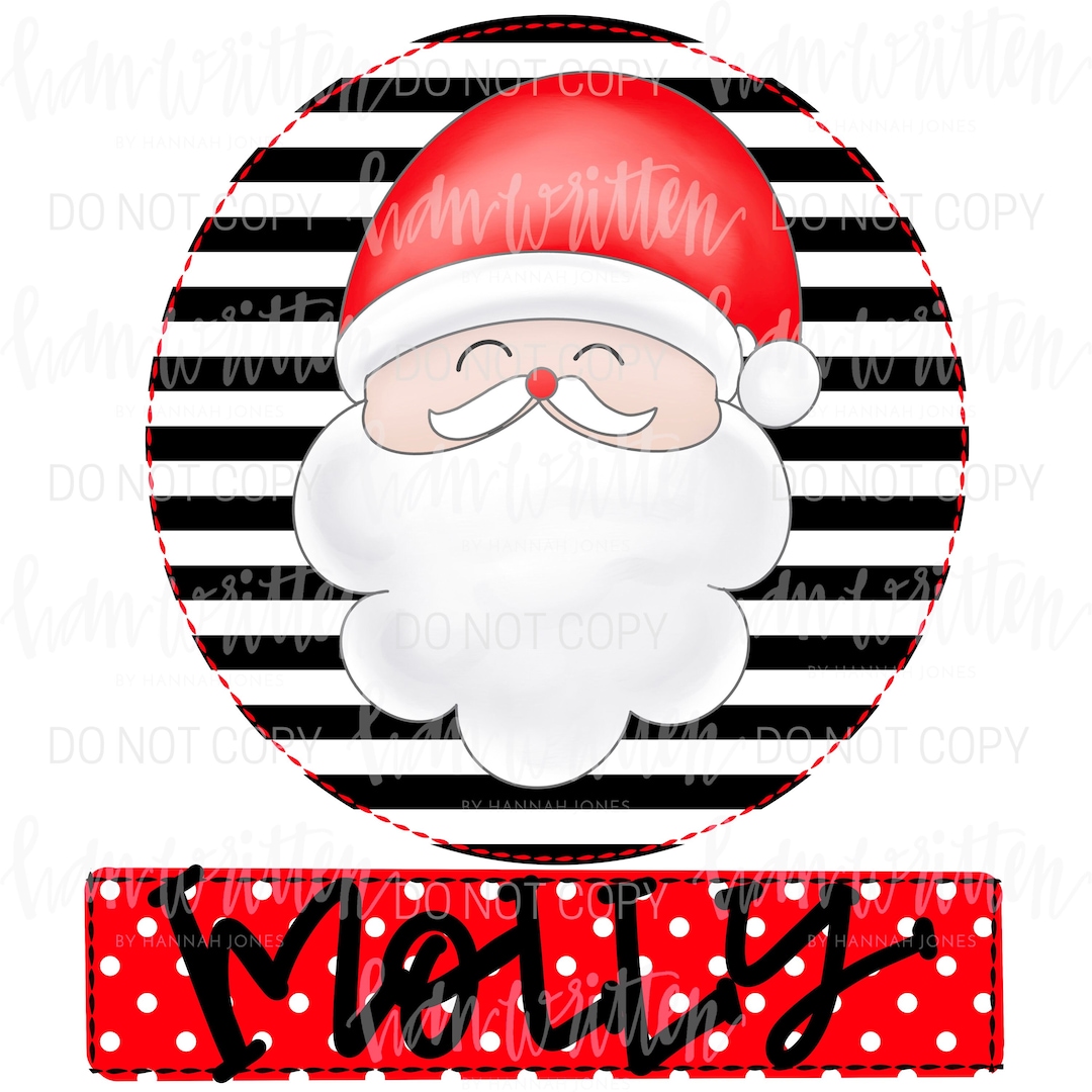 Kids Christmas Design Cute Santa Face Png Santa Digital Design Faux ...
