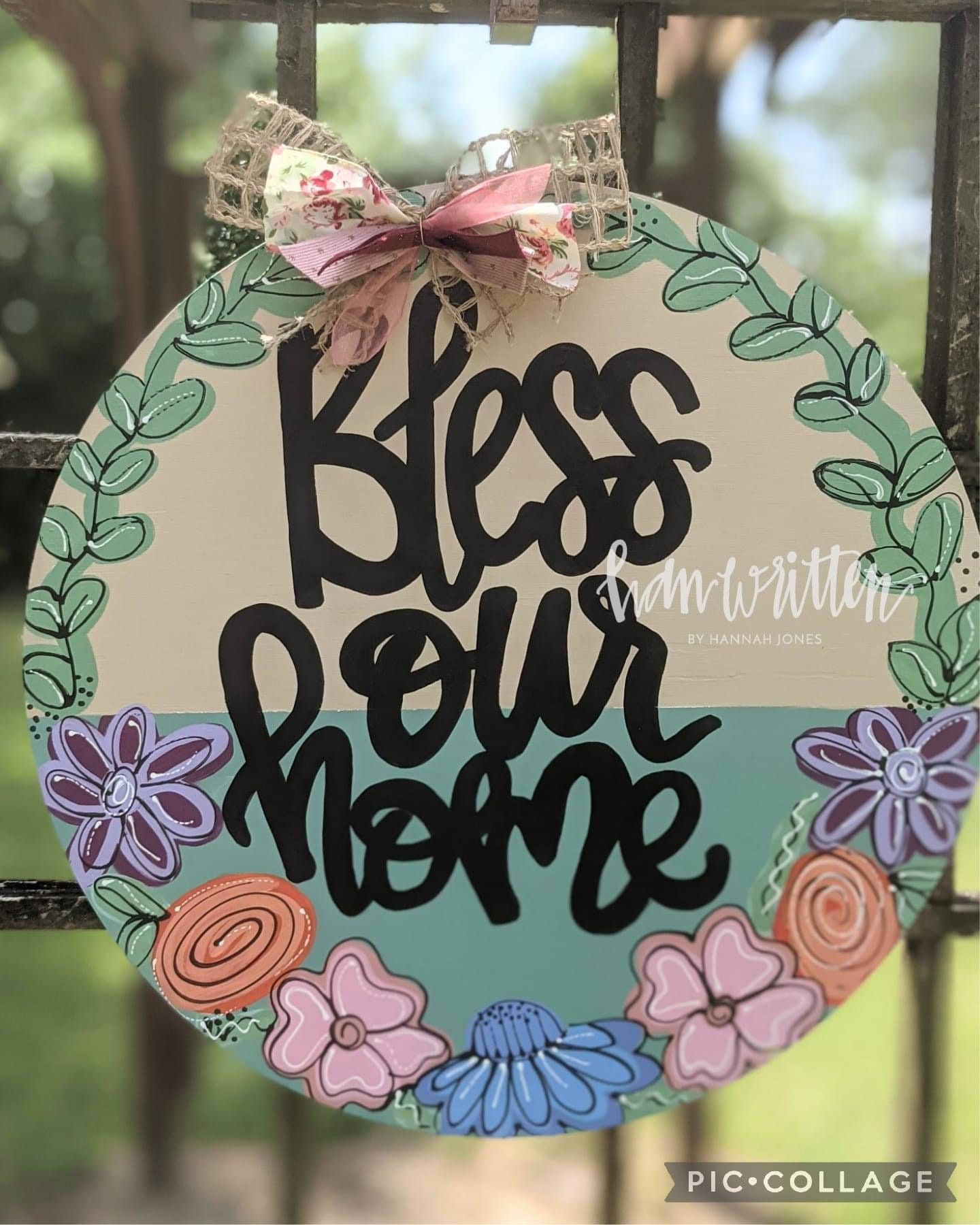 Everyday Door Hanger Template Cute Door Hanger Template - Floral Home ...