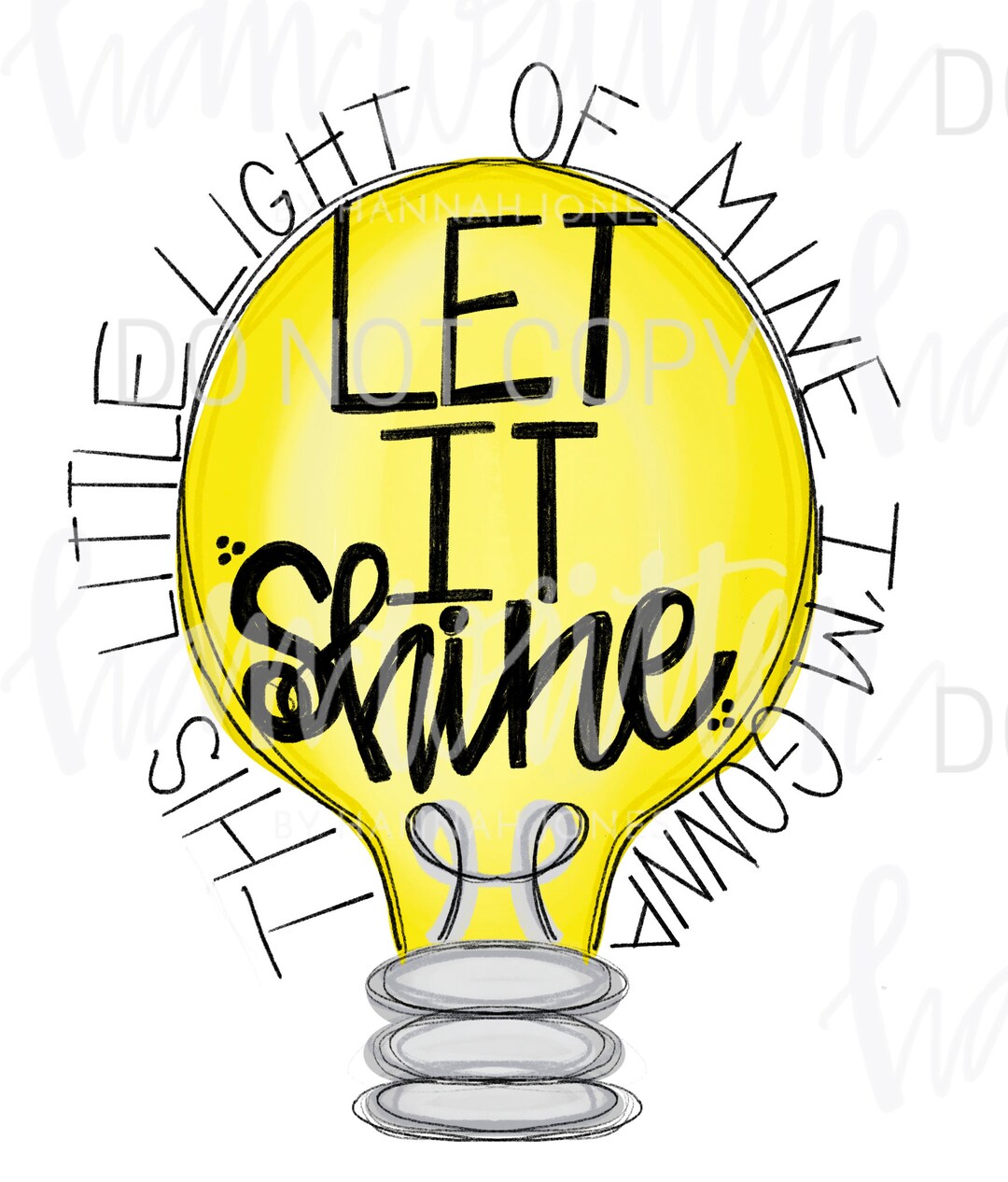 Kids Christian Design This Little Light of Mine I’m Going to Let It ...