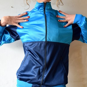 Blue Workout Jacket, Vintage Windbreaker, Running Jacket, Men Outdoor ...