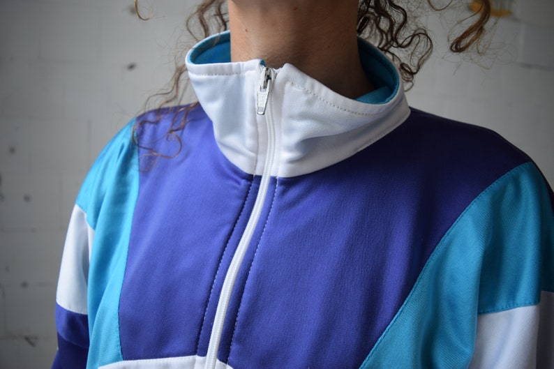 Vintage Windbreaker Purple Jacket Color Block Jacket Hiphop - Etsy