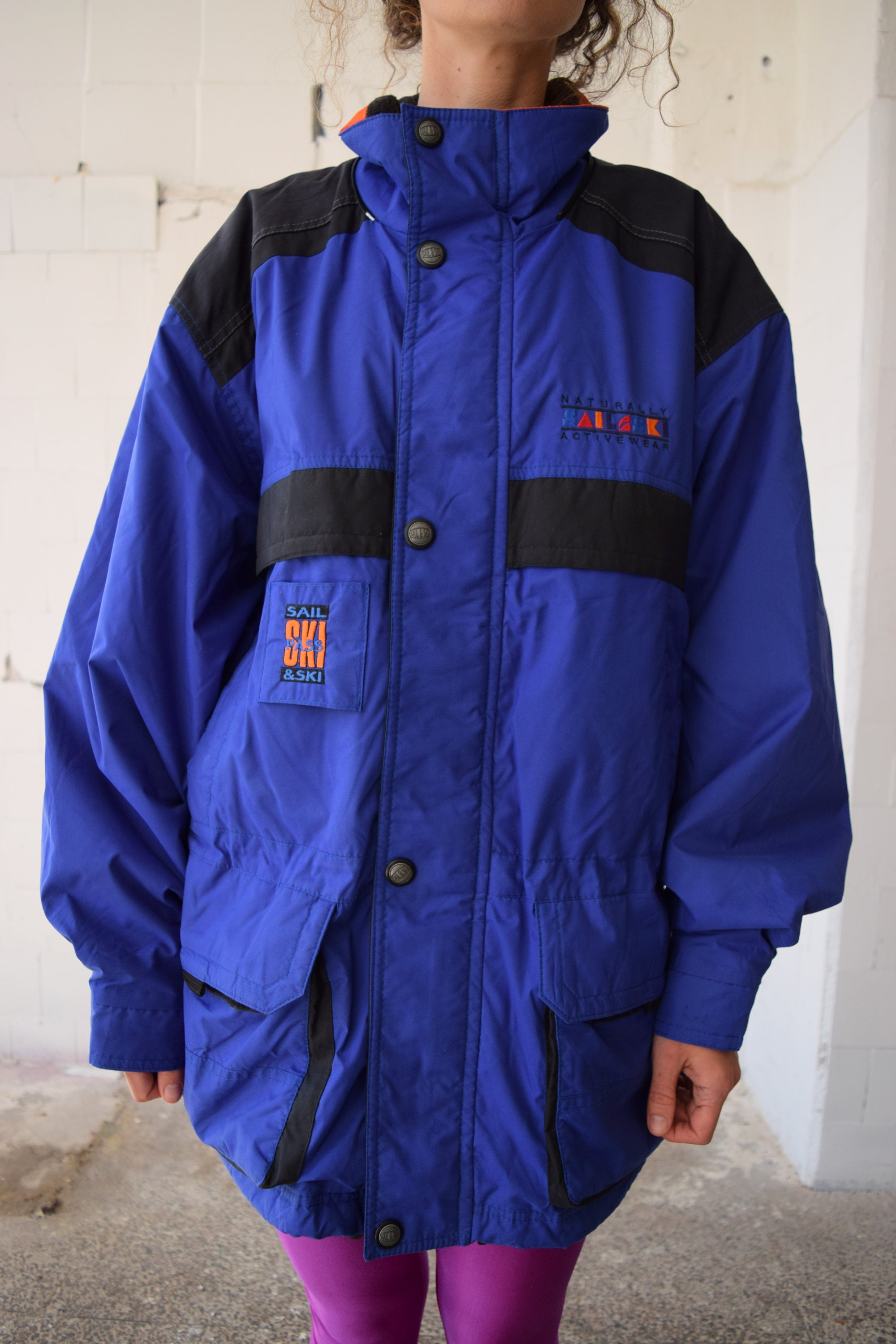 Blue SAIL & SKI Winter Jacket Winter Wear Weatherproof Snow - Etsy
