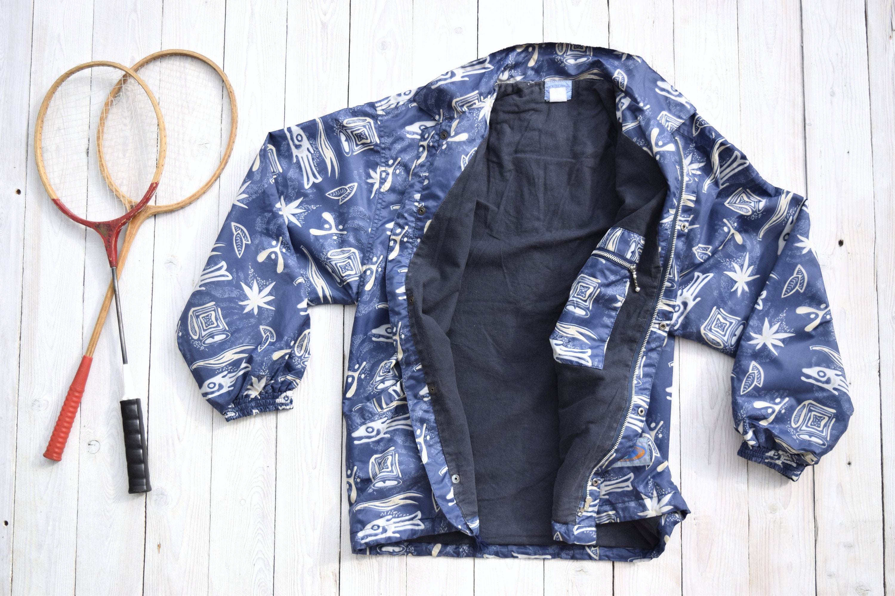 Vintage Hawaiian surf jacket T&C surf design 80s retro | Etsy