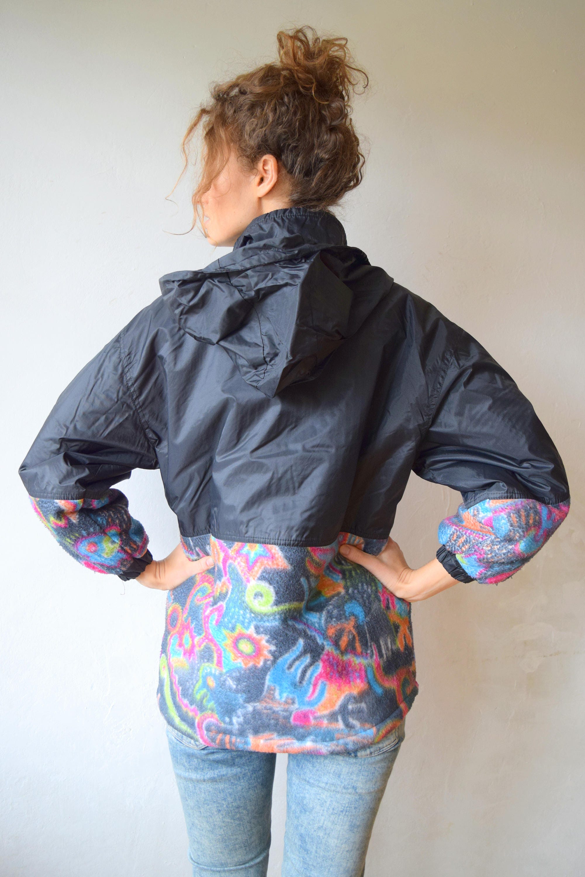 Vintage Ski Jacket Women Snow Jacket Colorblock Winter - Etsy