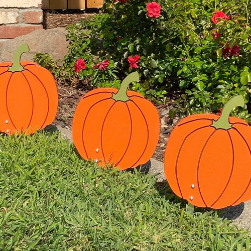 Fall Leaves Engraved Wood Yard Art Sign - Etsy