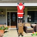 Santa Falling off the Roof, Christmas Outdoor Yard Art - Etsy
