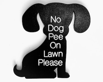 Dog No Pee Sign - Etsy