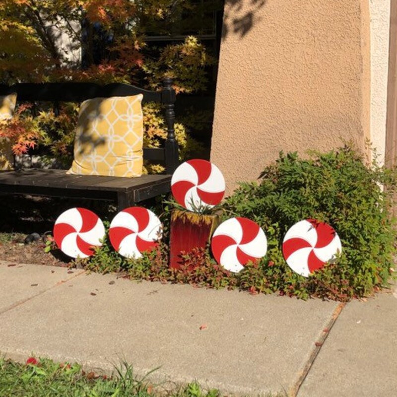 Peppermint Christmas Decor - Etsy