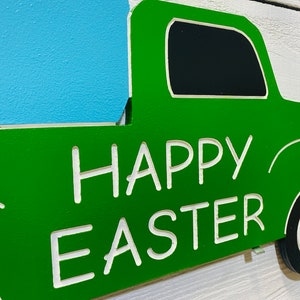 Happy Easter Vintage Truck, Easter Egg Springtime Decoration - Etsy