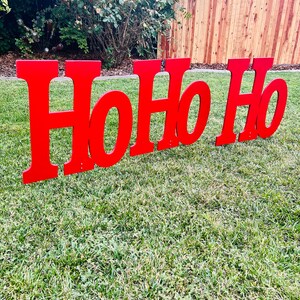 Ho Ho Ho Christmas Outdoor Holiday Yard Art Sign - Etsy