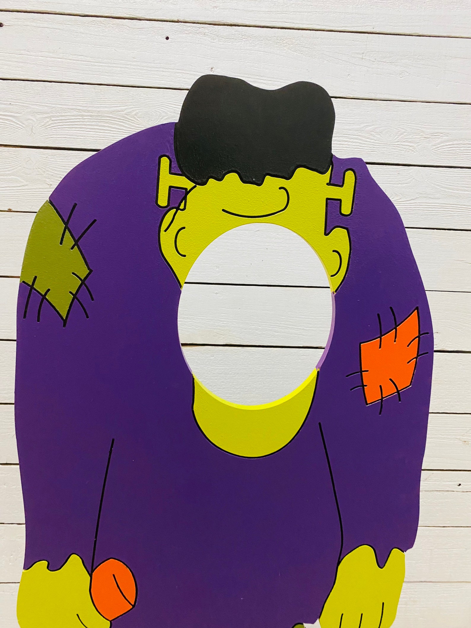 Frankenstein Halloween Photo-op Wood Sign | Etsy