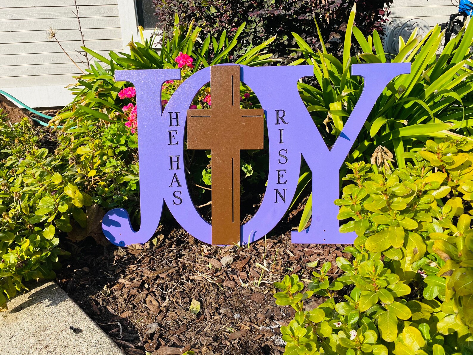 Easter Religious Outdoor Yard Decoration He Has Risen Wood - Etsy