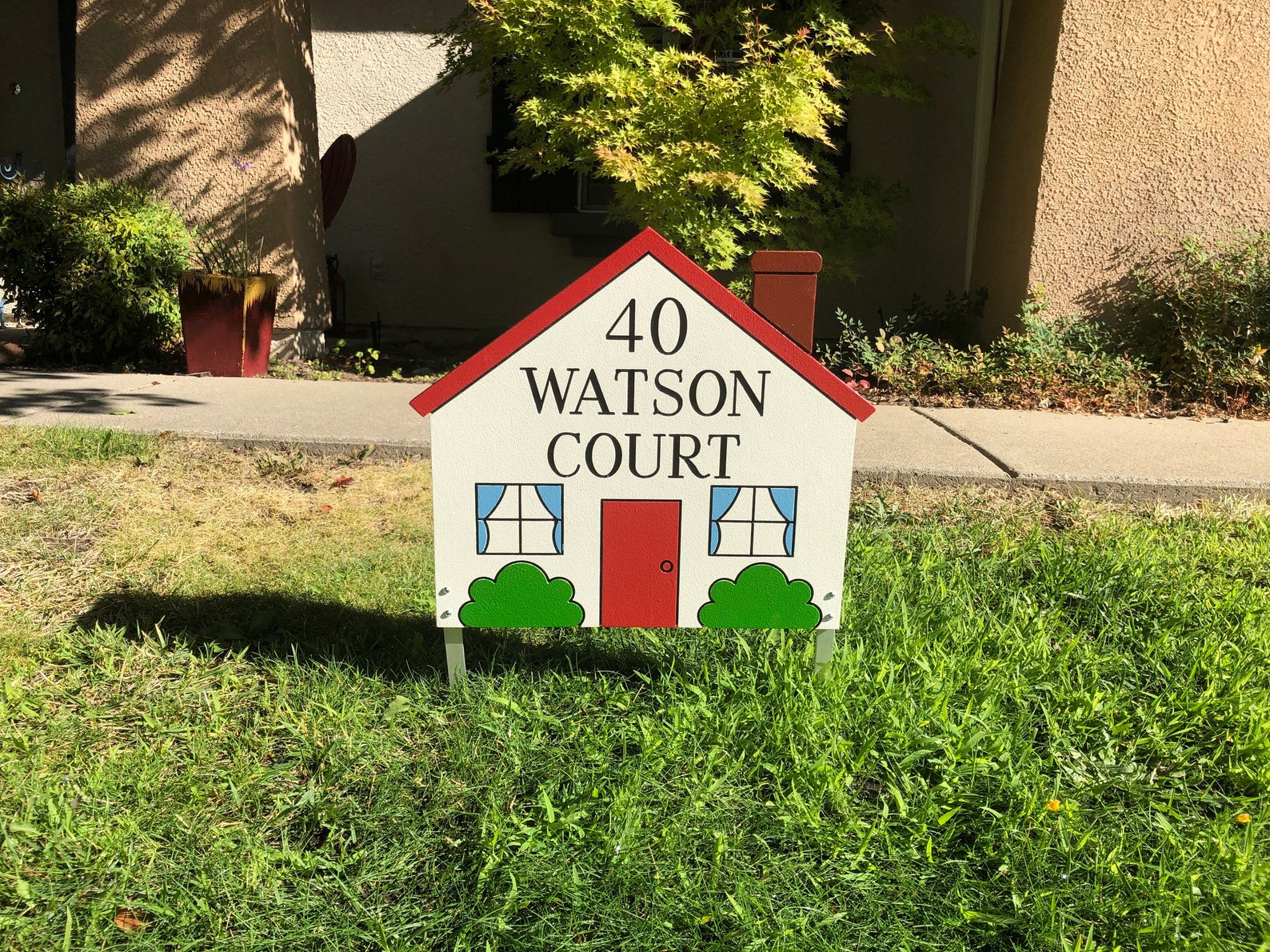 House Address Sign Engraved On A House | Etsy
