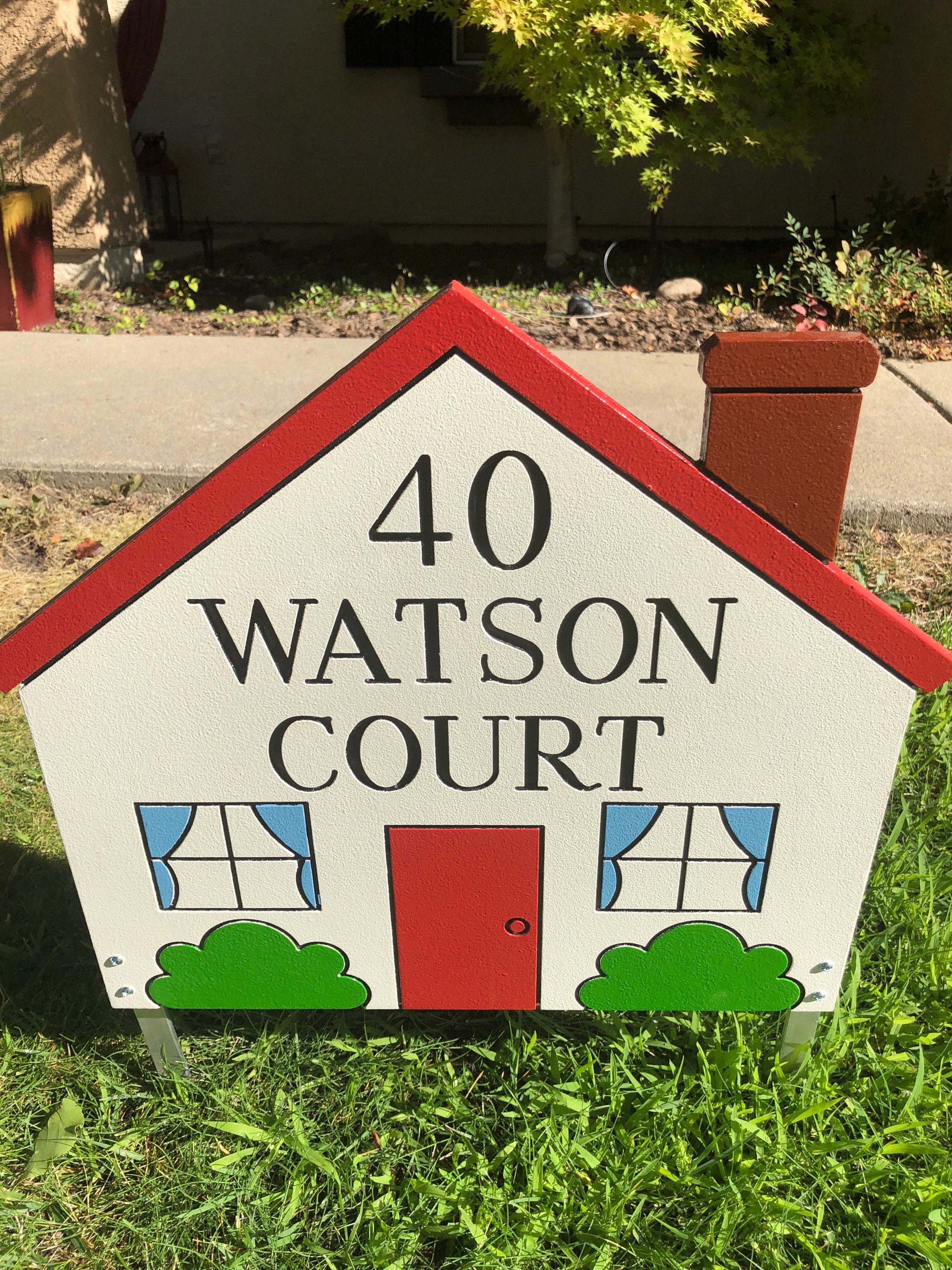 House Address Sign Engraved On A House | Etsy