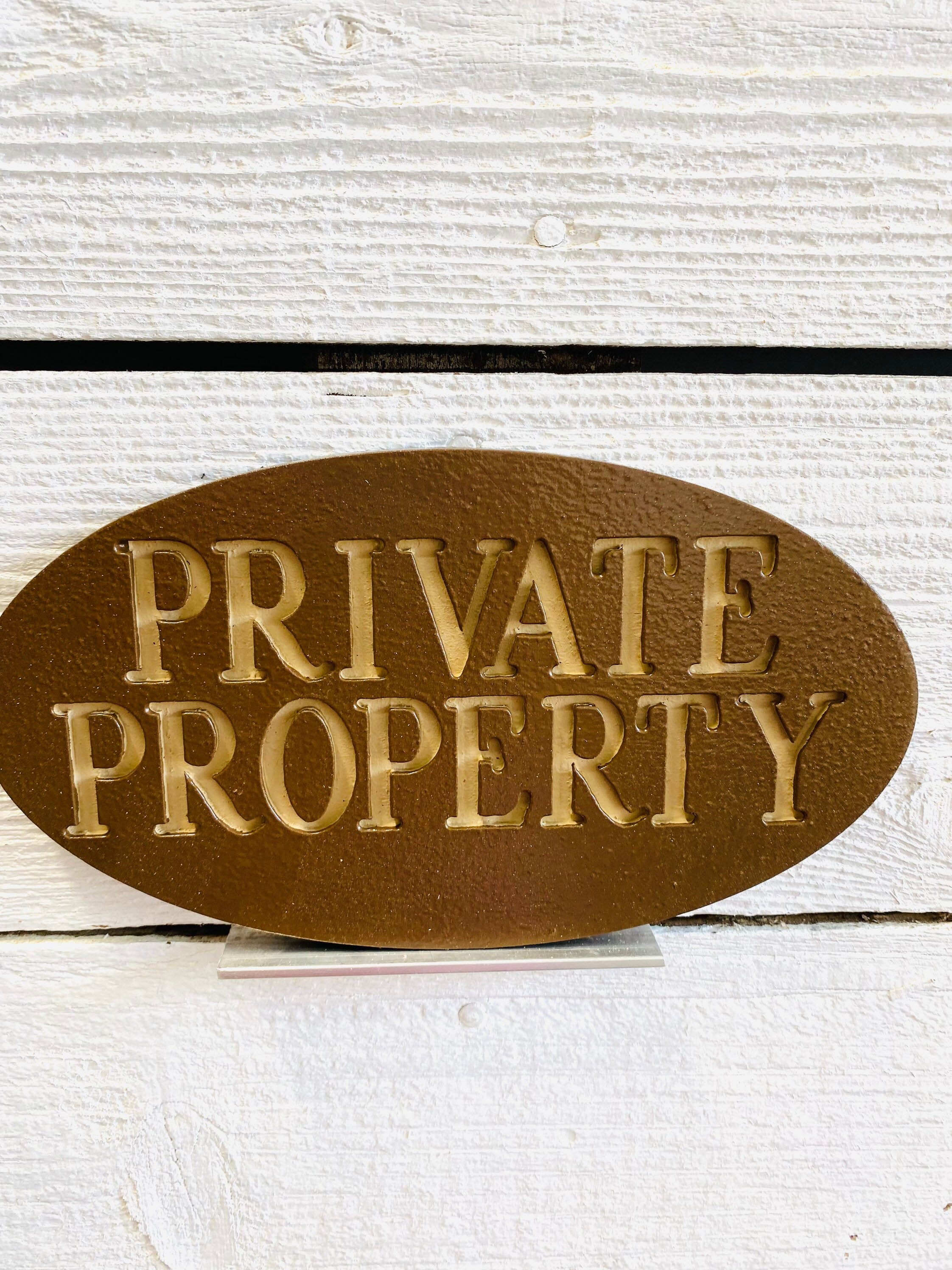 Private Property Home Security Sign Engraved Wood | Etsy