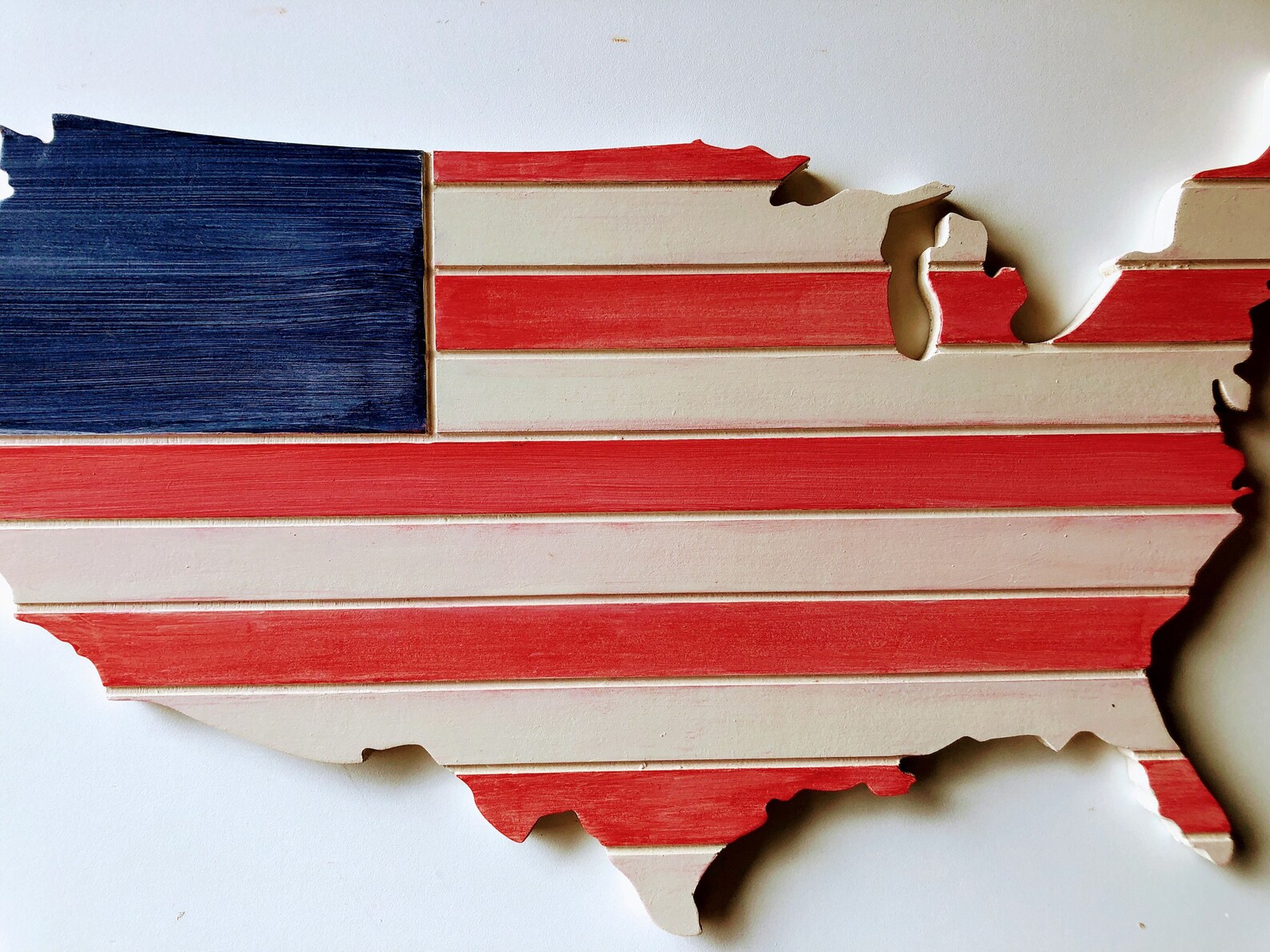 Distressed United States Wood Map - Etsy
