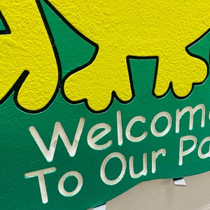 Welcome to Our Pad, Frog on Lily Pad, Engraved Wood Outdoor Sign - Etsy