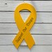 Military Yellow Ribbon Engraved With Supporting Our Troops - Etsy