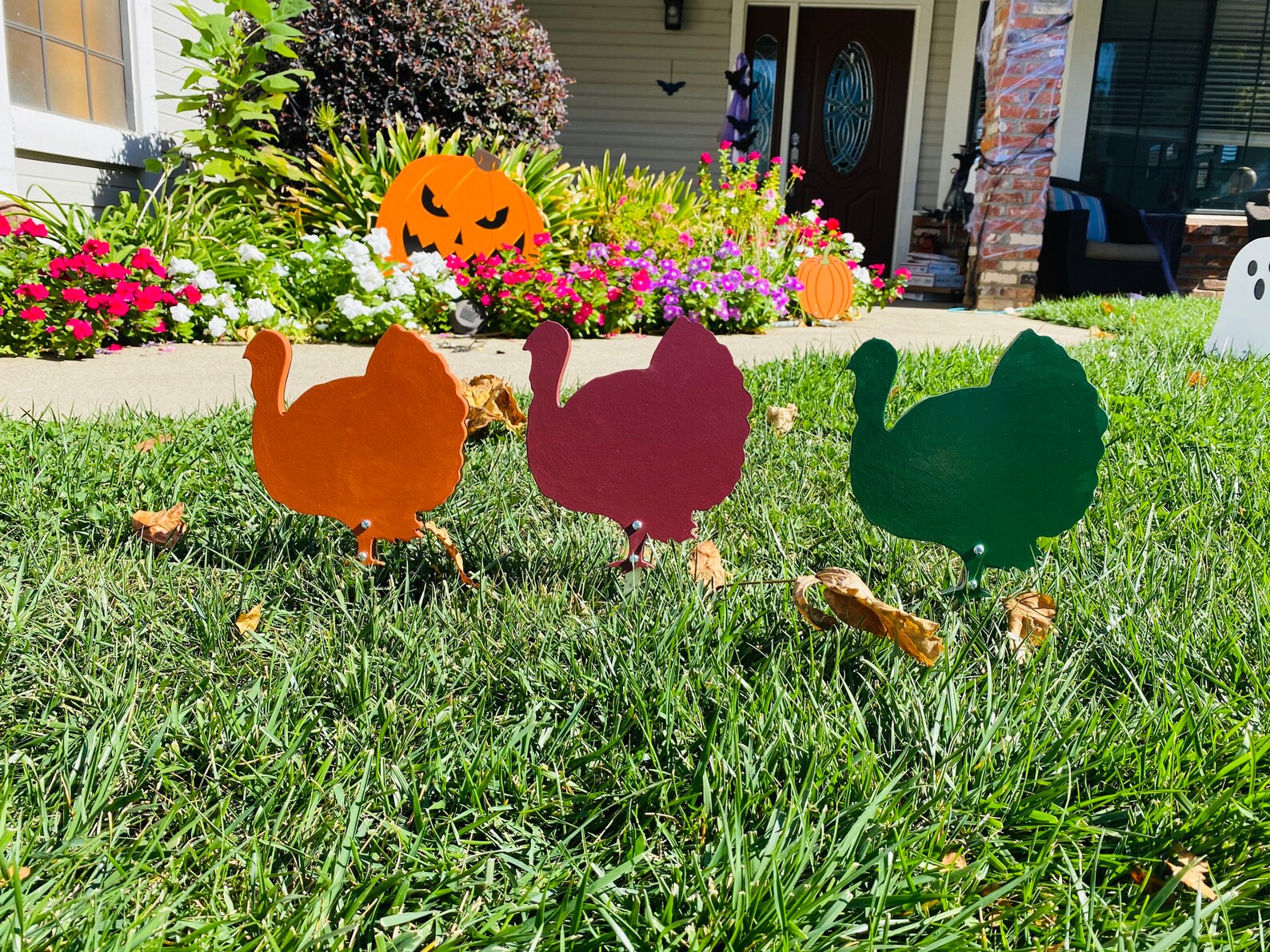 Turkey Set of Three for Thanksgiving Decorating - Etsy