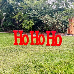Ho Ho Ho Christmas Outdoor Holiday Yard Art Sign - Etsy