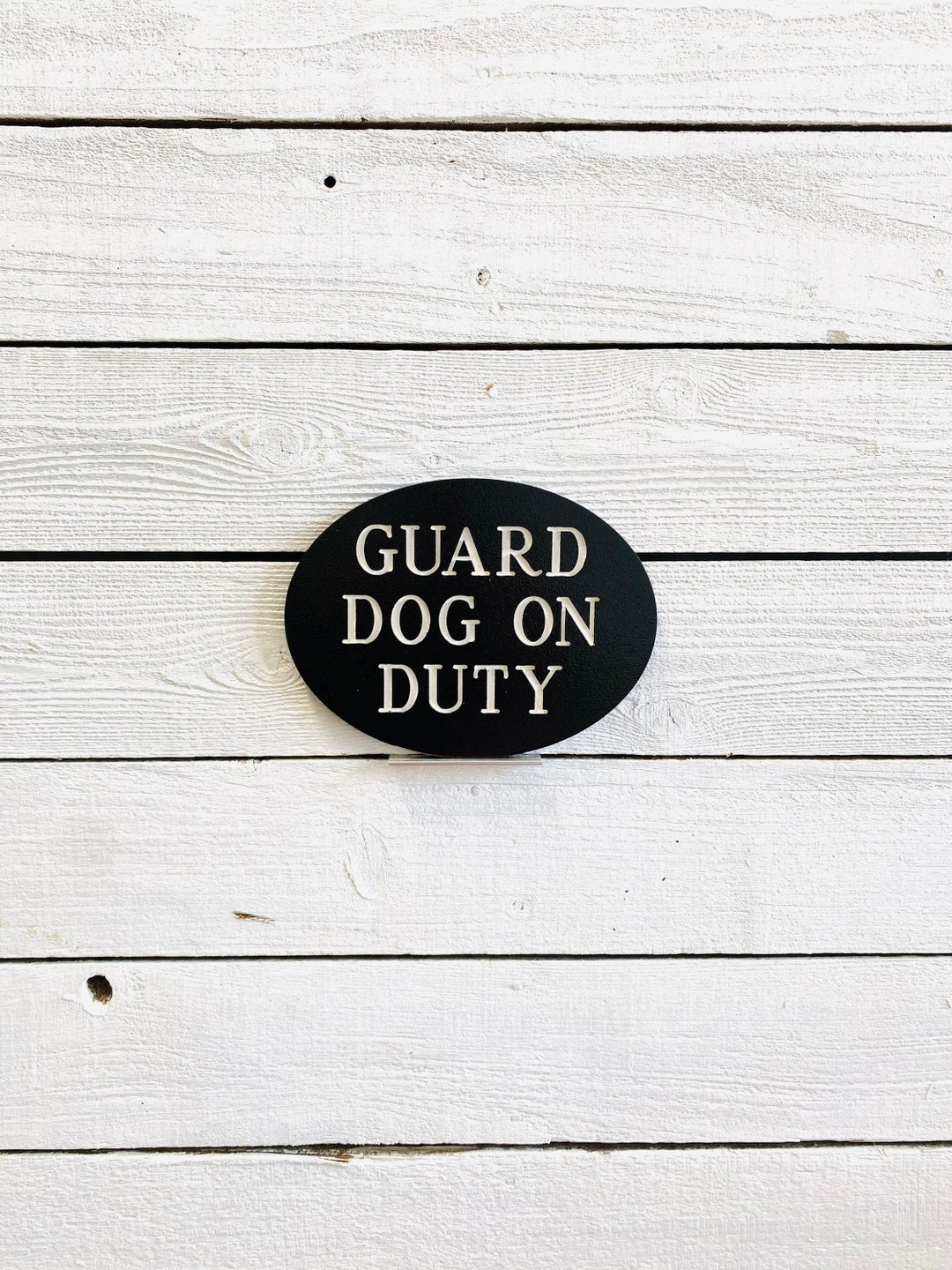 Guard Dog on Duty, Security Sign, Engraved Wood Sign for Home or ...