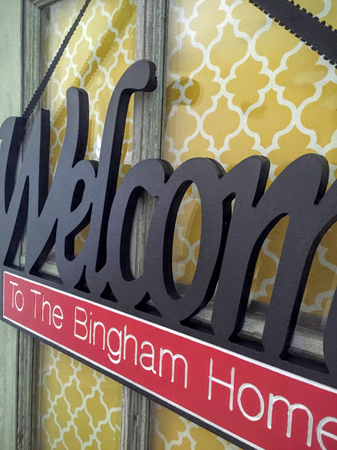 Welcome Sign Engraved and Personalized - Etsy