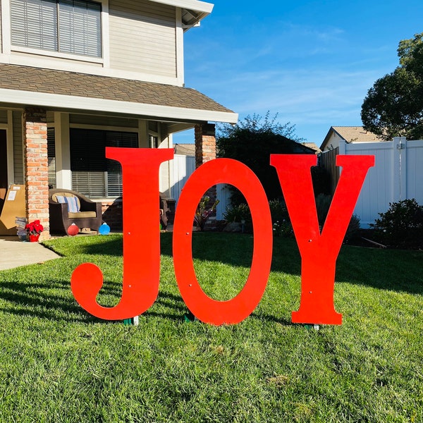 Large Outdoor Joy Signs - Etsy
