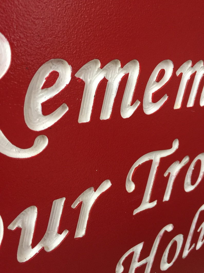 Remember Our Troops Military Outdoor Christmas Holiday Yard Art Sign - Etsy