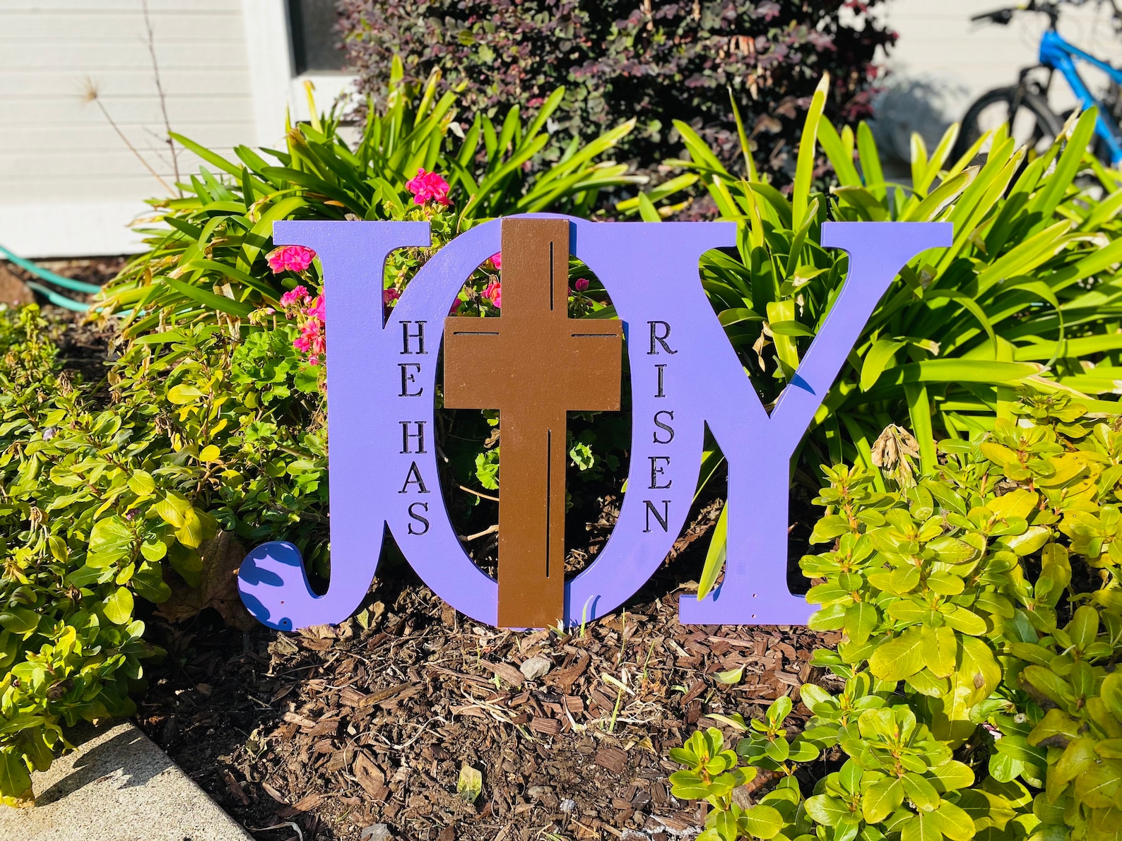 Easter Religious Outdoor Yard Decoration He Has Risen Wood - Etsy