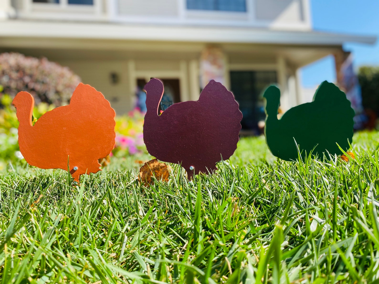 Turkey Set of Three for Thanksgiving Decorating - Etsy