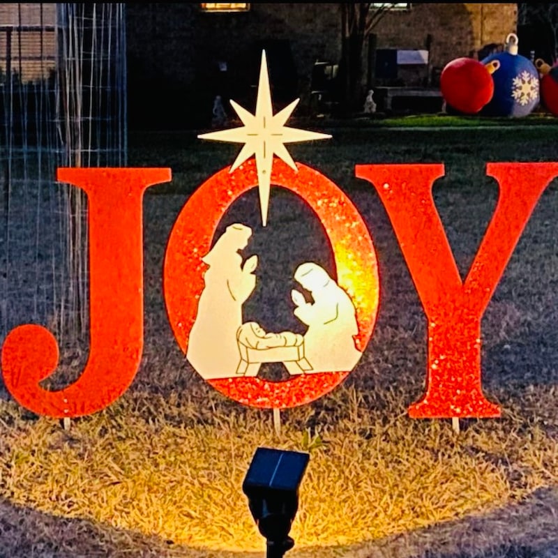 Joy Nativity Svg - Etsy