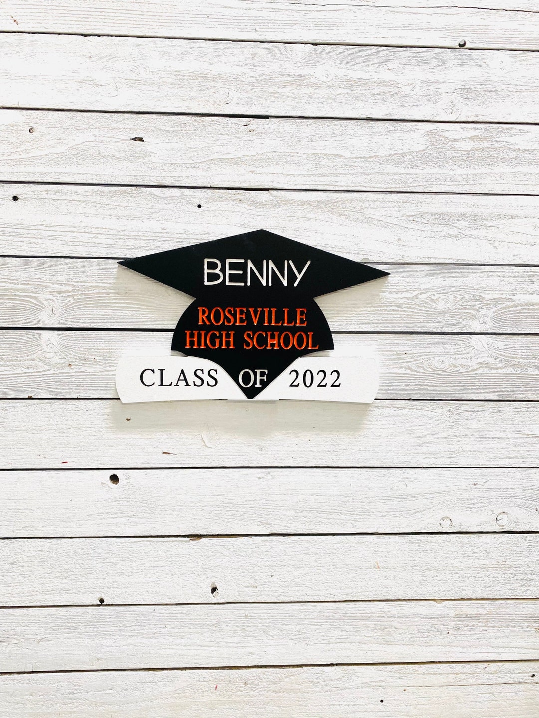 Personalized Graduation Cap With Name and High School, Wood Lawn or ...