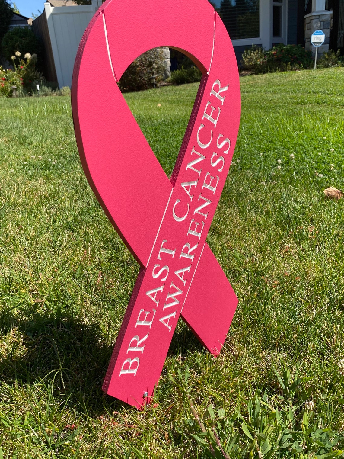 Breast Cancer Awareness, Engraved Wood Sign - Etsy