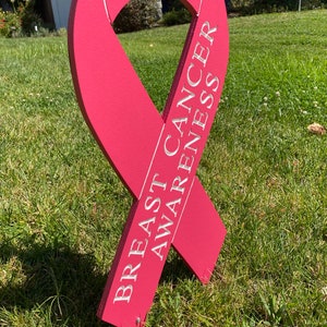 Breast Cancer Awareness, Engraved Wood Sign - Etsy
