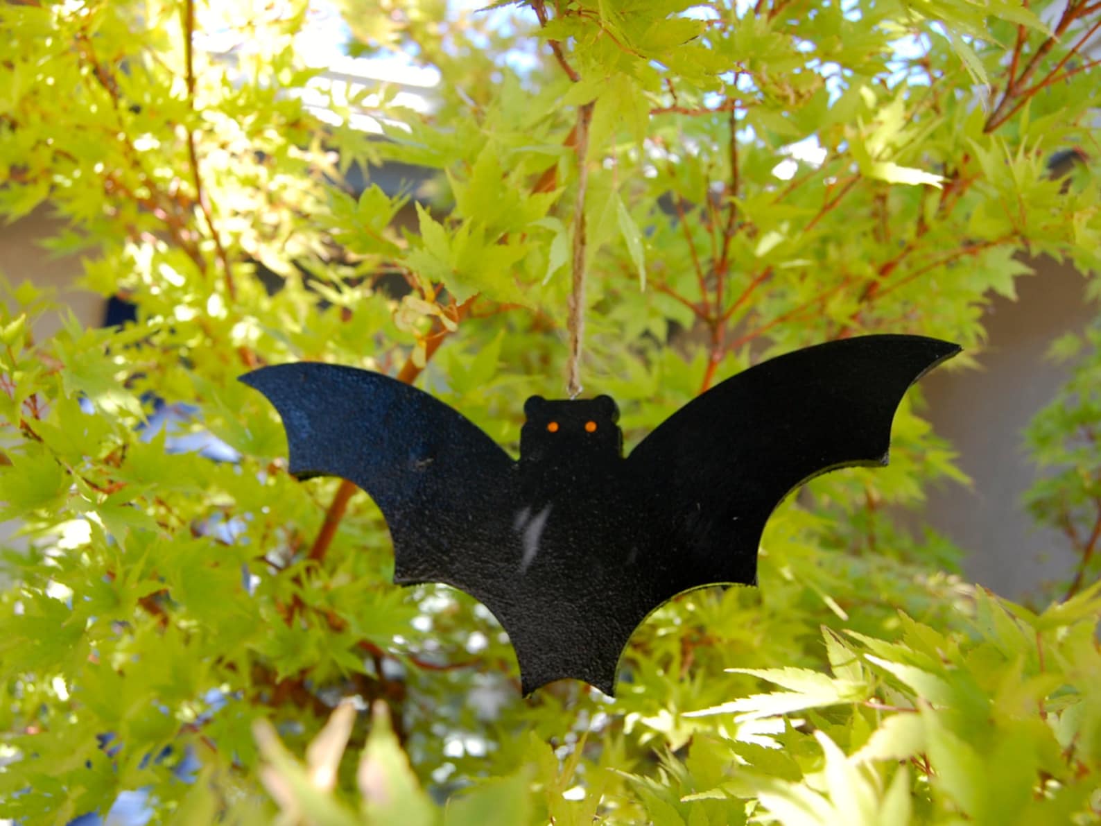 Halloween Bat Wood Decoration - Etsy