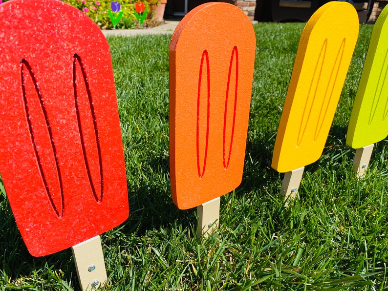 Set of 6 Popsicles Summer Poolside Decor | Etsy