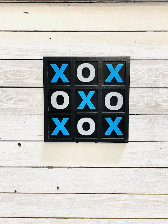 Outdoor/indoor Wood Tic Tac Toe Game Customizable - Etsy